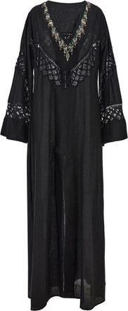 Fortela robe Alice &agrave; coupe longue - Noir