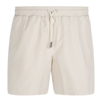 Orlebar Brown Boxer Seersucker - - Swimwear - Herren - Beige - W36