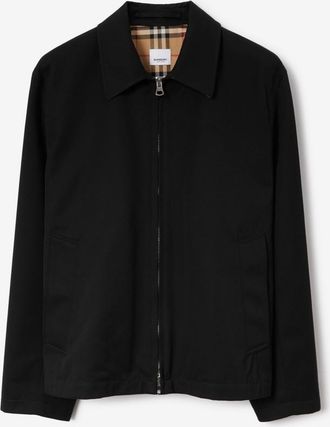 Burberry Veste Harrington en gabardine, Size: 46