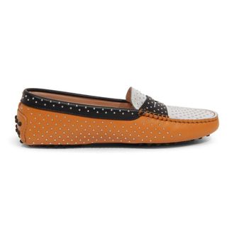 Tod's Loafer mit Nieten Made in Italy - - Shoes - Damen - Braun - 35 EU
