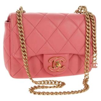 Chanel Pre-owned Leder Schultertasche - - Pre-owned - Damen - Rosa - ONE SIZE