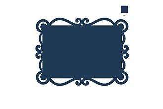 Villa D'Este Home Tivoli Villa d Este Home Tivoli 2421056 Dorian Set 6 tischset, rechteckig, Blau, 6 Einheiten