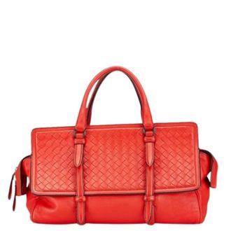 Bottega Veneta Sac &agrave; main en cuir Pre-owned - Femme - Pre-owned - Rouge - Taille: ONE Size