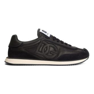 Dolce & Gabbana DG Cushion Kalbsleder Sneaker - - Shoes - Herren - Blau - 43 EU