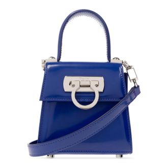 Ferragamo Femme, Sacs, Bleu, Taille: ONE Size Handbag
