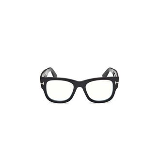 Tom Ford Monture optique carr&eacute;e anti-lumi&egrave;re bleue avec clip-on - Homme - Accessoires - Noir - Taille: 51 MM