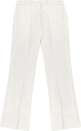 Circolo 1901 Femme, Pantalons, Blanc, Taille: 38 FR Pantal&oacute;n bootcut de jersey l&eacute;ger