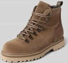 Woolrich Boots aus echtem Leder mit Strukturmuster