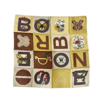 Borbonese Color Block Schal 90x90 - - Accessories - Damen - Mehrfarbig - ONE SIZE