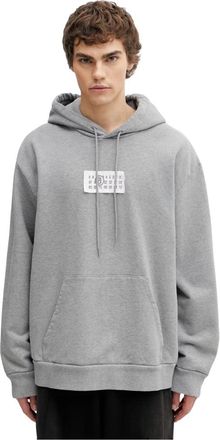 Maison Margiela Homme, Sweatshirts et sweats &agrave; capuche, Gris, Taille: S Sweat &agrave; capuche logo
