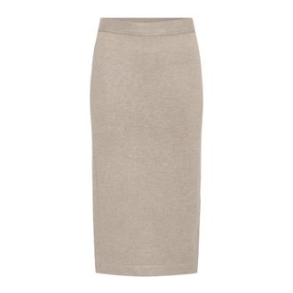 Saint Tropez Midi R&ouml;cke - - Skirts - Damen - Beige - XS