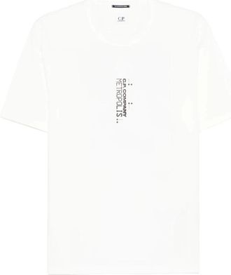 C.P. Company C.p. Company, Homme, Tops, Blanc, Taille: S Short Sleeve T-Shirt