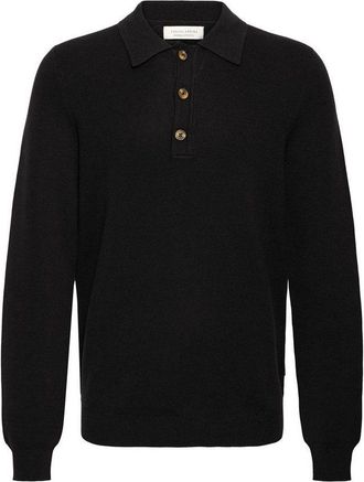 Casual Friday Strickpullover CFAbel Modischer Feinstrickpullover mit Polo-Kragen