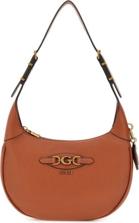 Guess Damen Malva Hobo, Schultertasche, bernsteinfarben