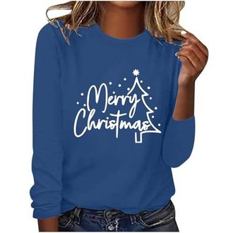 Generic T-shirt décontracté pour femme - Col carré plissé - Manches longues - Chemisier décontracté surdimensionné - Pour le nettoyage et le travail, T-shirts