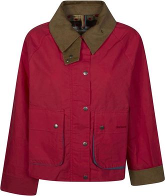 Barbour Femme, Vestes, Rouge, Taille: 36 FR Spey Jacket Corto