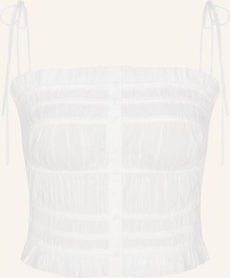 SKIMS Skims Schlaftop Poplin Apparel weiss