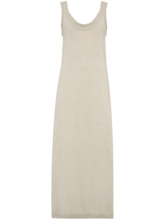 Brunello Cucinelli robe longue en cachemire - Tons neutres