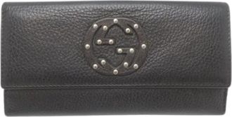 Gucci Portefeuille Long Pre-owned (bi-pli) - Femme - Pre-owned - Noir - Taille: ONE Size