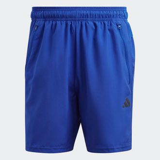 adidas Shorts ADIDAS PERFORMANCE TRAIN ESSENTIALS WOVEN TRAINING, Herren, Gr. M, L-Gr, blau (lucid blau, schwarz, innenbeinl&auml;nge ca. 23 cm), Obermaterial: 10