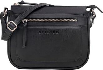 STILORD Philine Petit Sac Bandouliere Femme Cuir Veritable Noir Sac a Main Port&eacute; &Eacute;paule &Eacute;l&eacute;gant Besace Crossbody Tendance et L&eacute;ger avec Sangle R&eacute;glable Compar