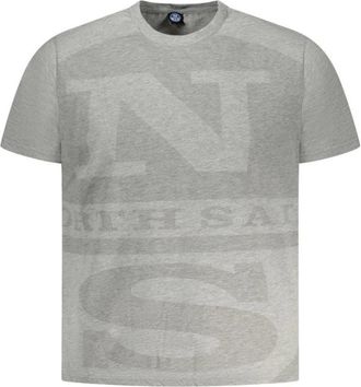 North Sails Braunes Baumwoll Herren T-Shirt - - Tops - Herren - Grau - S