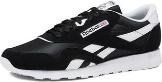 Reebok Homme Classic Nylon Mens Sneakers Tennis Shoes Chaussure de Gymnastique, B W, 42 EU