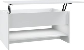 Generic Hochklappbarer Couchtisch, Hochklappbarer Cocktail-Mitteltisch aus Holz mit Verstecktem Staufach, Holzwerkstoff f&uuml;r Wohnzimmer, Wohnung, Kleine Innene