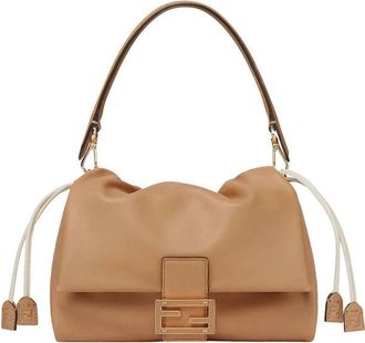 Fendi Damen Schultertasche aus Leder MAMA BAGUETTE