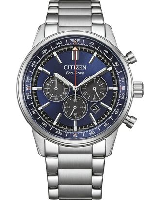 Citizen Eco-Drive Classic Chronograph Edelstahl blau, 42mm Herrenuhr CA4720-52L