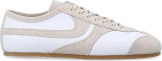 Dries Van Noten Low-Top Sneaker - Leather Sneakers With Retro 1970S Marathon Inspira - Gr. 40 (EU) - in Wei&szlig; - f&uuml;r Damen