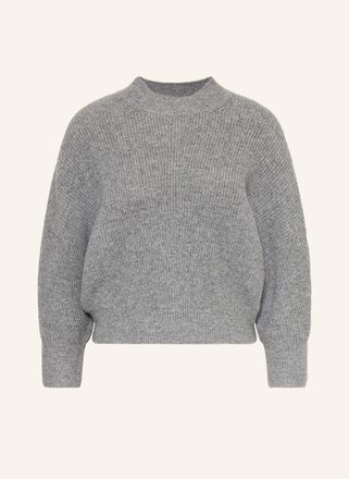 Oui Pullover Mit 3/4-Arm grau
