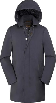 Moorer Homme, Manteaux, Bleu, Taille: 2XL Elegant Smooth Duster