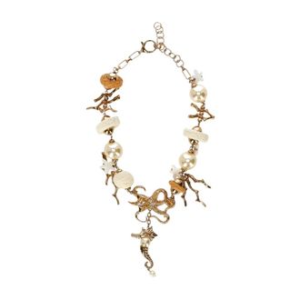 Max Mara Femme, Accessoires, Jaune, Taille: ONE Size Lembi Necklace