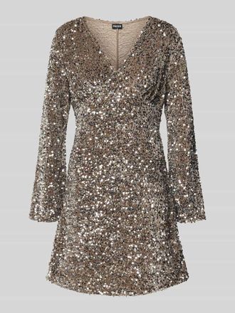Pieces Mini-Paillettenkleid aus Samt Modell KAM