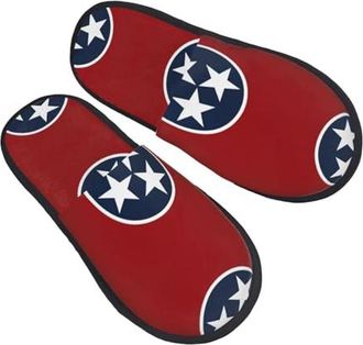 Generic Hiver Pantoufles Drapeau De L&Eacute;tat Du Tennessee L&eacute;gers Accueil Pantoufles Cozy Chaussons Pour Homme Int&eacute;rieur Camping M