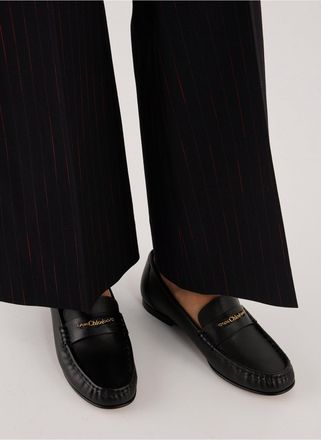 Chlo&eacute; Mocassins en cuir dagneau