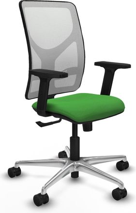 Piqueras y Crespo B&uuml;rostuhl aus Netzstoff, mit 2D-Armlehnen, h&ouml;henverstellbare Lendenwirbelst&uuml;tze, ausgestattet mit 3 Positionen und Schneideschaum, mit Rollen von 65 m