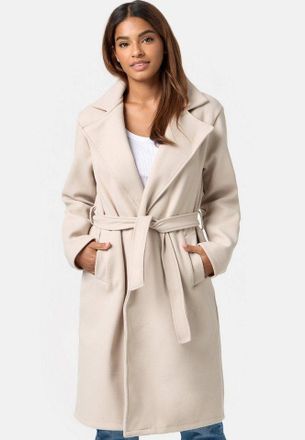 Worldclassca Trenchcoat Worldclassca Damen TRENCHCOAT mit G&uuml;rtel Reverskragen langer Mantel