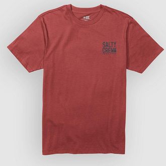Salty Crew Tried And True T-Shirt washed red