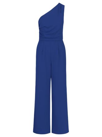 Apart Fashion APART One-Shoulder Overall aus Einer leicht strukturierten Ware, Royalblau, 36