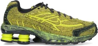 Nike Low-Top Sneaker - Shox Ride 2 Premium Sneakers - Gr. 6_5 - in Gelb - f&uuml;r Damen