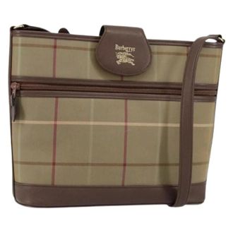 Burberry Sac bandouli&egrave;re en toile Pre-owned - Femme - Pre-owned - Beige - Taille: ONE Size