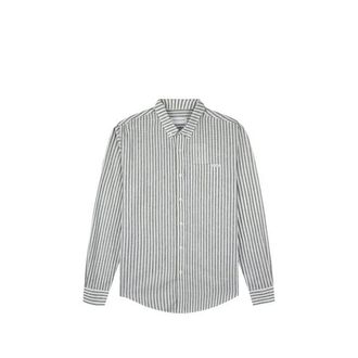 Maison Labiche Chemise Carnot ray&eacute;e en lin et coton