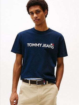 Tommy Hilfiger T-shirt à col ras-du-cou et badge Tommy