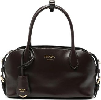 Prada Logo-print Leather Tote Bag