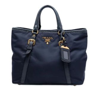 Prada Pre-owned Nylon Satchel - Femme - Pre-owned - Bleu - Taille: ONE Size