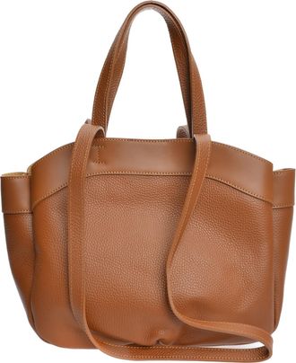 Anna Luchini Braune Lederhandtasche