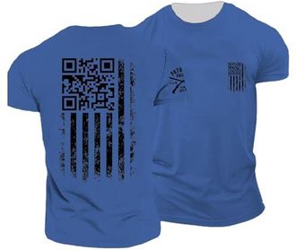 Generic T-shirts pour homme pour la vie quotidienne d&eacute;contract&eacute;e. Design &eacute;l&eacute;gant avec code QR. Parfait pour danser et se d&eacute;tendre. Id&eacute;al pour toutes les saiso