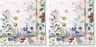 Hutschenreuther Sammelserie 2024 S&uuml;&szlig;er die Glocken nie klingen Servietten 33x33cm (Packung mit 2)